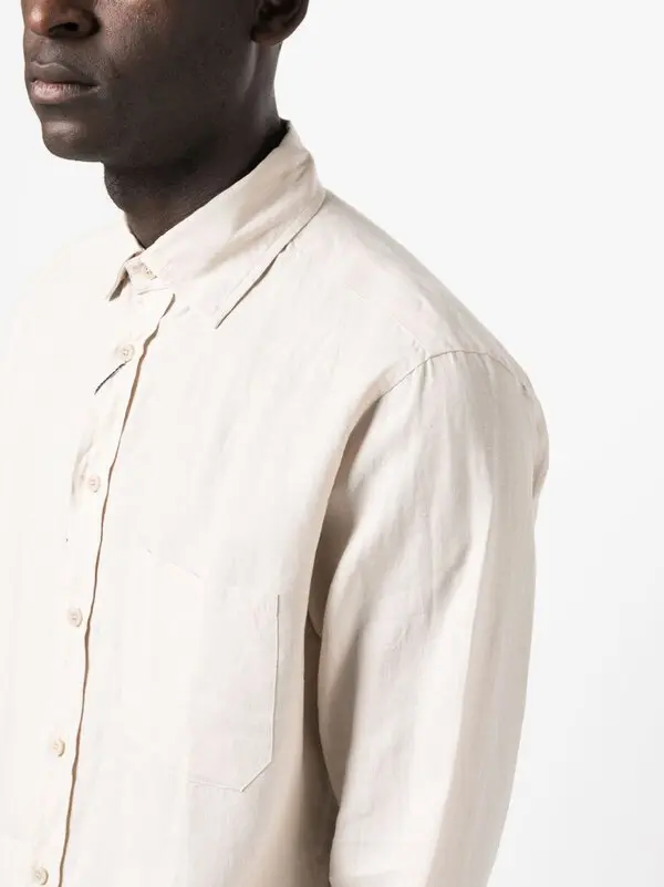 Sease Button-up Hemp Shirt - Neutrals