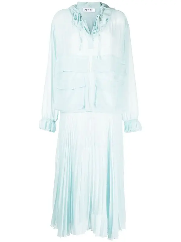 ACT Nº1 Pleated Organza Dress