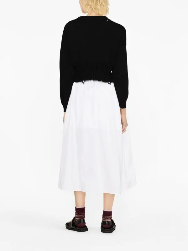 Marni Distressed Cropped Cardigan - Black