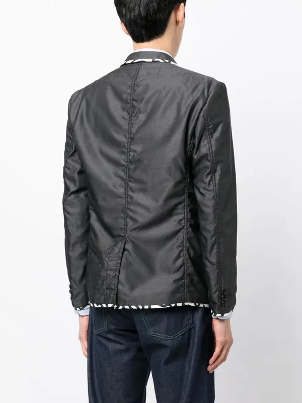 Junya Watanabe Contrasting-trim Buttoned Blazer