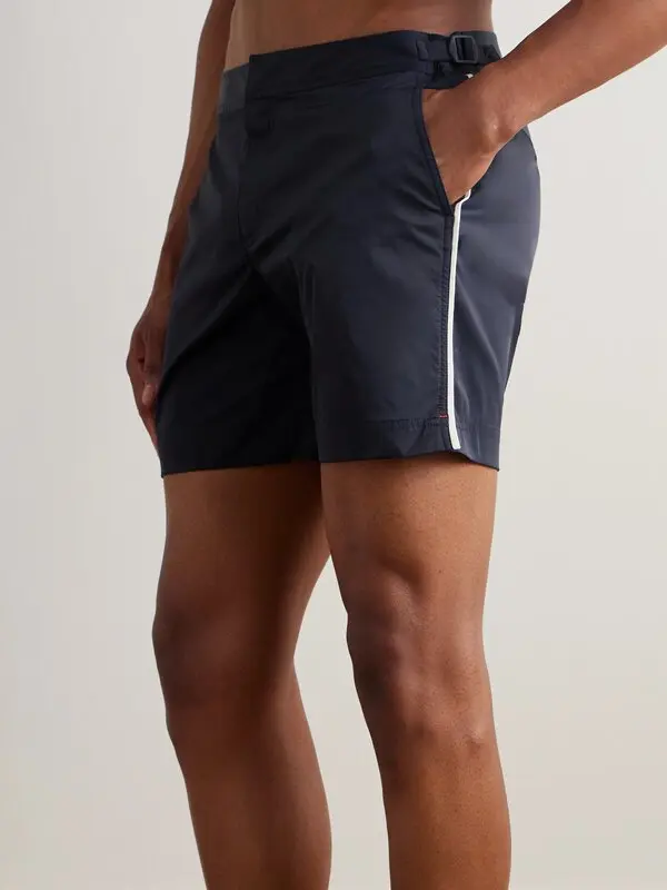 Orlebar Brown Bulldog Striped Swim Shorts - Blue
