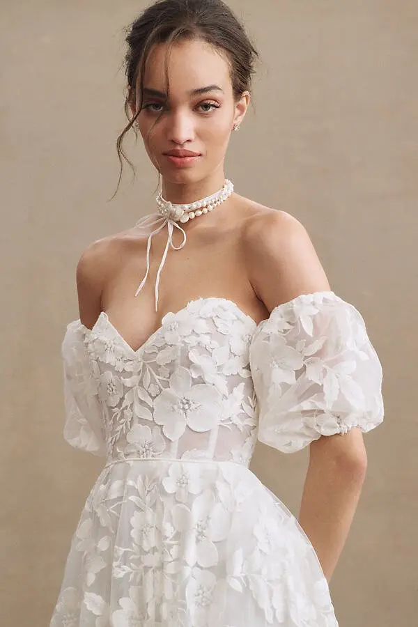 Jenny Yoo Madeline Lace Wedding Gown In White - 38% Off | Editorialist
