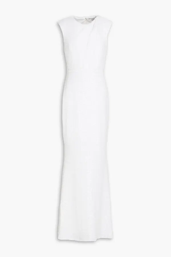 Badgley Mischka Sequined Mesh Gown