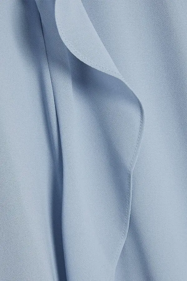 MIKAEL AGHAL Ruffled Crepe Maxi Dress
