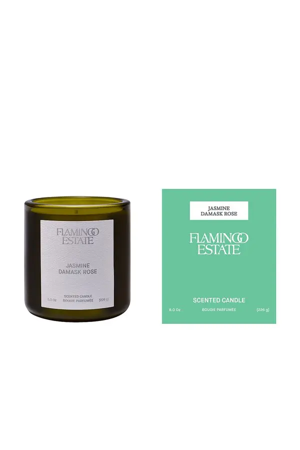 FLAMINGO ESTATE Jasmine Damask Rose Candle