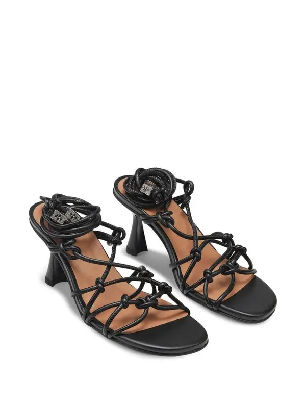 GANNI Knots Leather Sandals