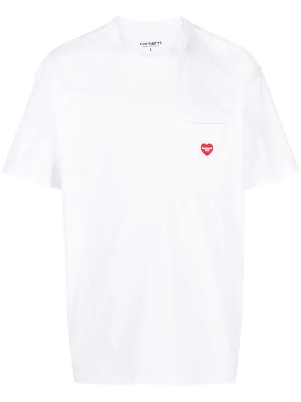 Carhartt Work In Progress Logo-patch Cotton T-shirt - White