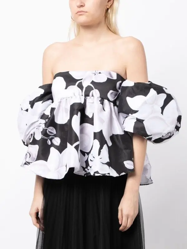 KIKA VARGAS Ally Orchid-print Blouse