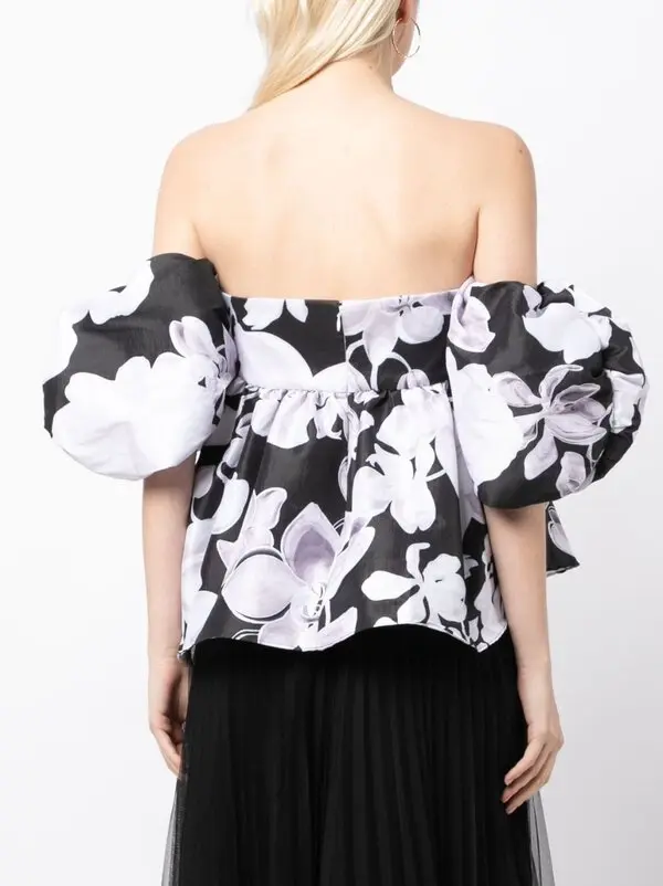 KIKA VARGAS Ally Orchid-print Blouse