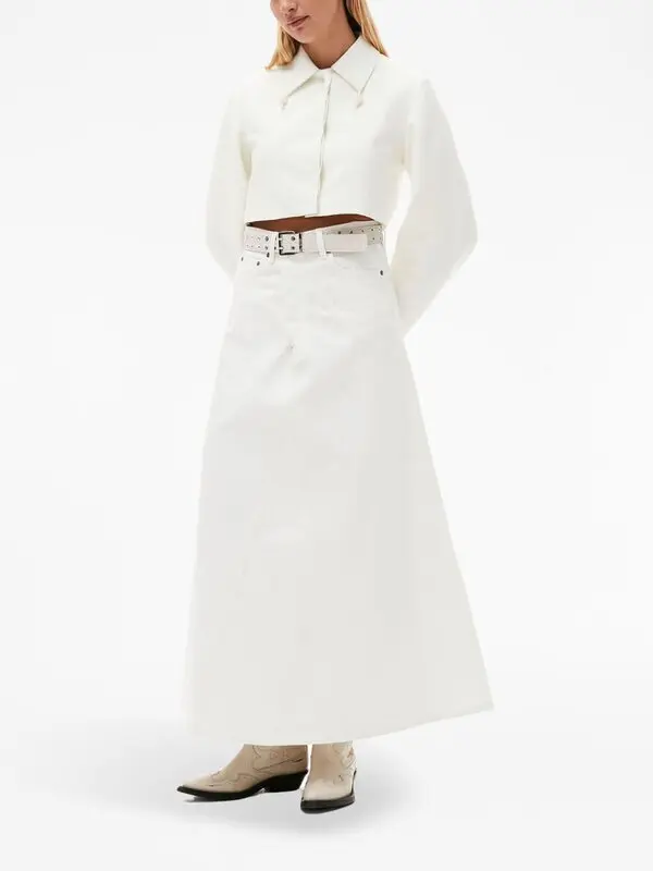 GANNI Slub Cropped Jacket