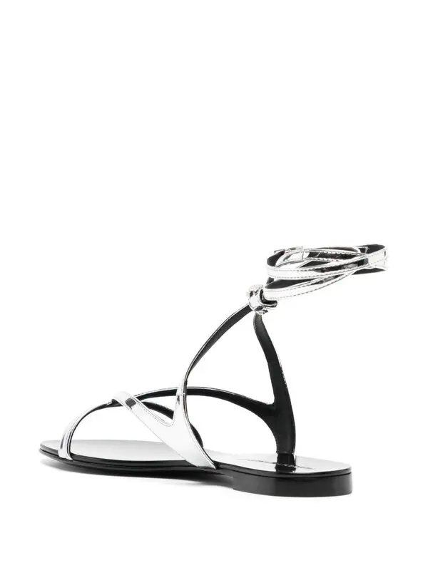 Alexandre Vauthier Crystal-embellished Flat Sandals