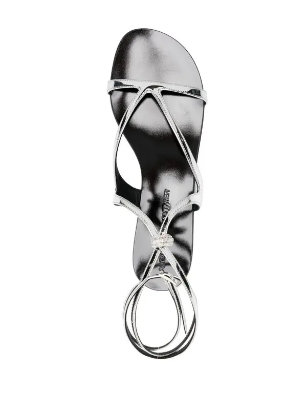 Alexandre Vauthier Crystal-embellished Flat Sandals