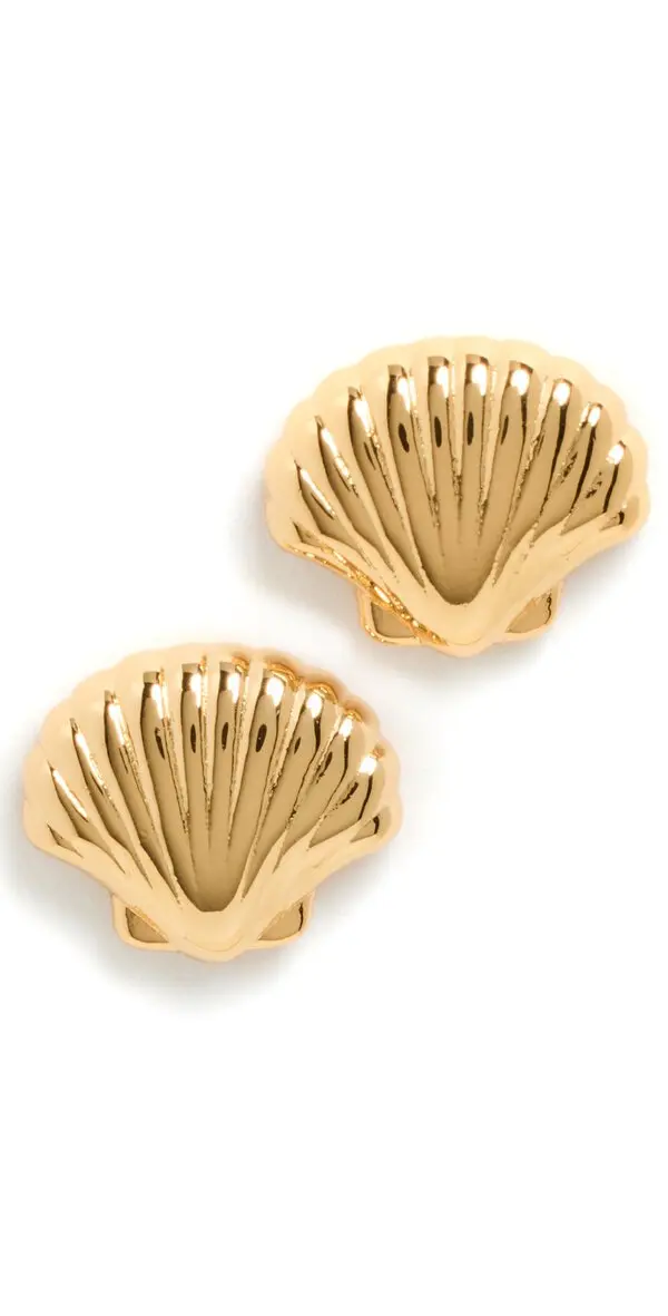 Lele Sadoughi Coquille Stud Earrings - Gold