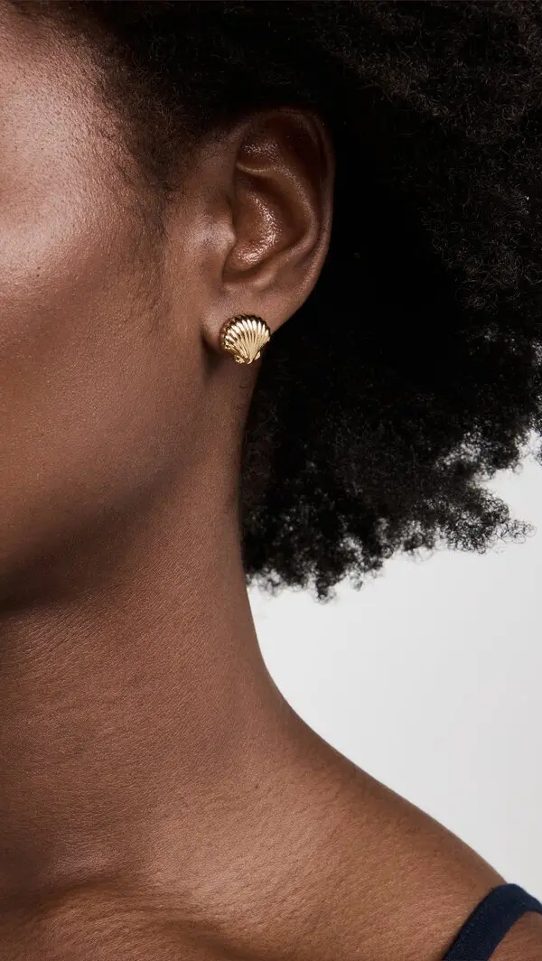 Lele Sadoughi Coquille Stud Earrings