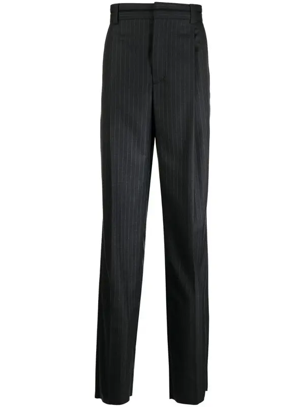 FERRARI Tailored Striped Virgin-wool Trousers