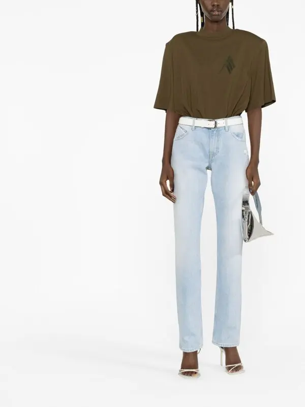 Attico High-waisted Straight-leg Jeans
