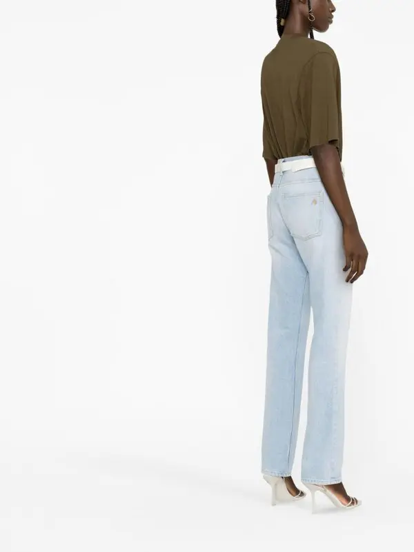 Attico High-waisted Straight-leg Jeans