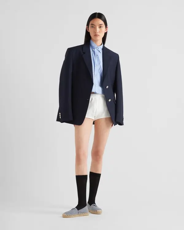 Prada Embroidered Oxford Shirt