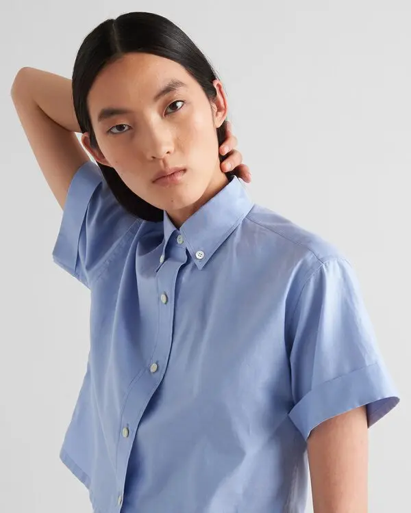 Prada Embroidered Oxford Shirt