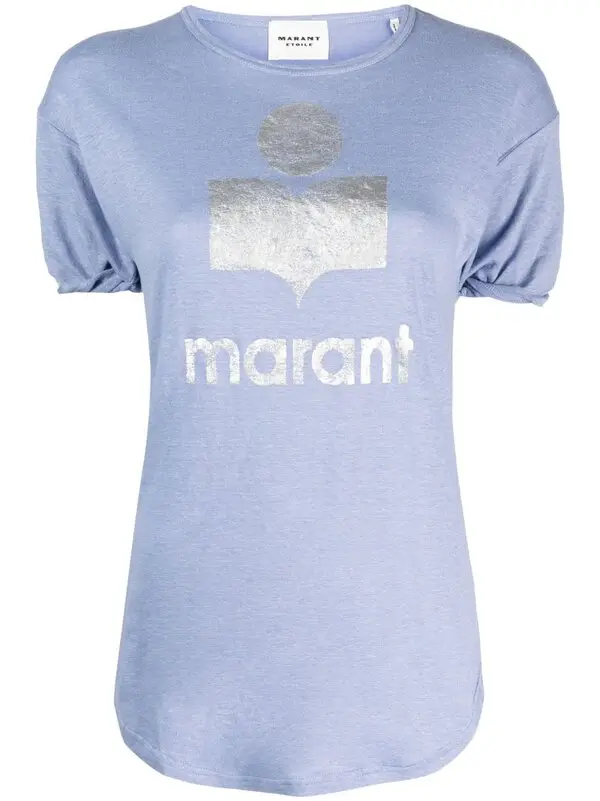 MARANT ETOILE Koldi Logo-print T-shirt - Blue
