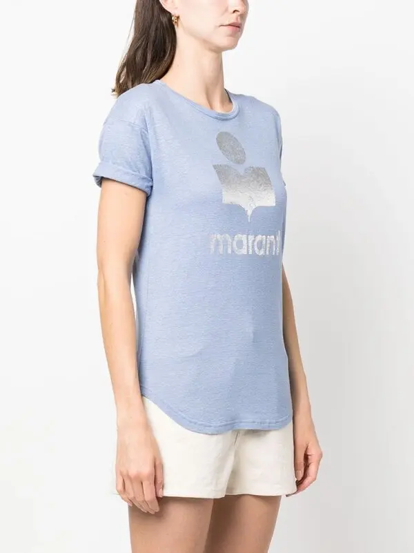 MARANT ETOILE Koldi Logo-print T-shirt - Blue
