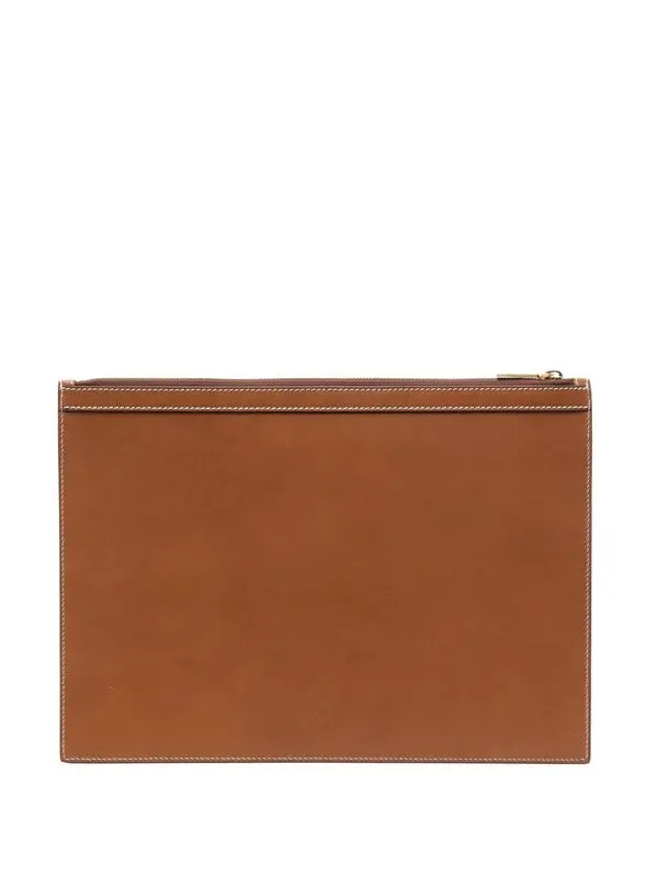 Thom Browne 4-bar Tab Document Holder - Brown