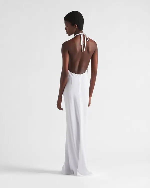 backless champagne satin dress Crushed Halterneck Top - Color:Grey while the subtle side US Launch Backless dress + heavier