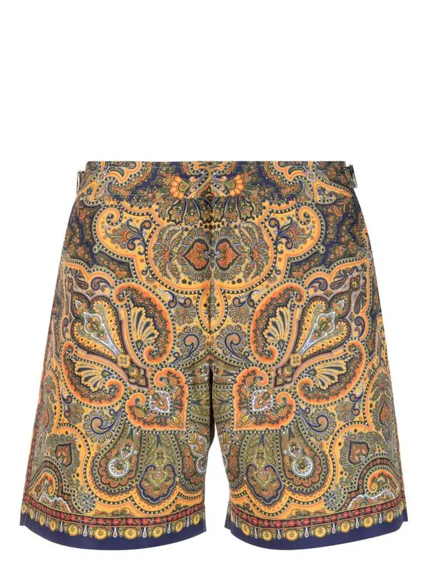 Orlebar Brown Bulldog Mystique Paisley Swim Shorts - Blue