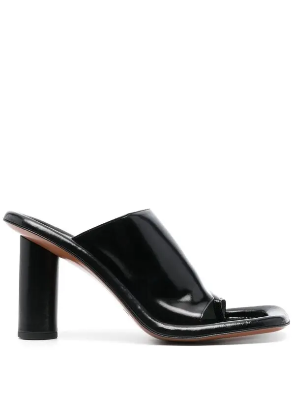 AMBUSH Leather High Heel Sandals - Black