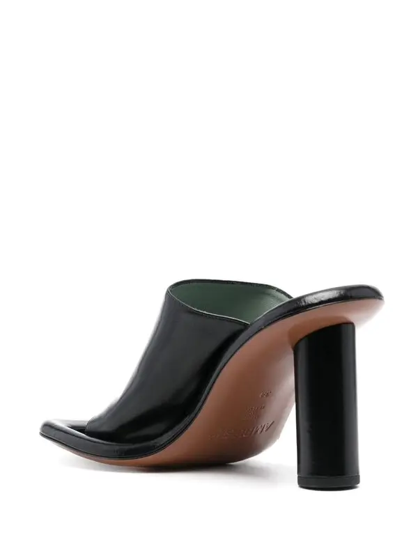 AMBUSH Leather High Heel Sandals - Black
