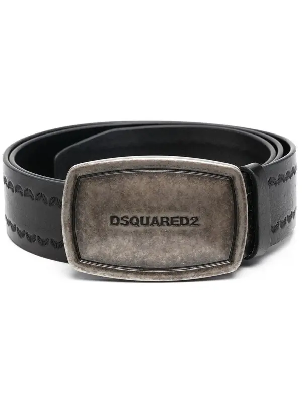 Dsquared2 Logo Buckle Belt - Black