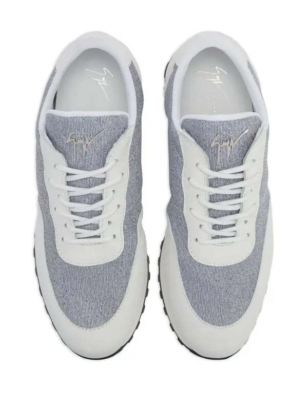 GIUSEPPE ZANOTTI Jimi Running Lace-up Low-top Sneakers - White