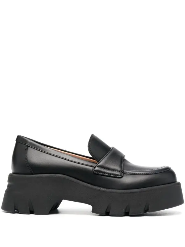 GIANVITO ROSSI 75mm Leather Loafers