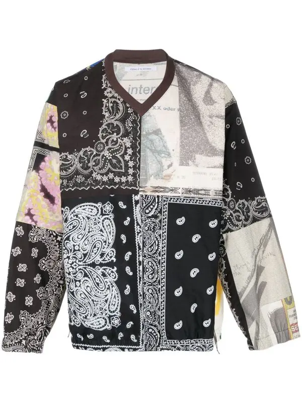 CHILDREN OF THE DISCORDANCE Patchwork Pattern-print Jumper
