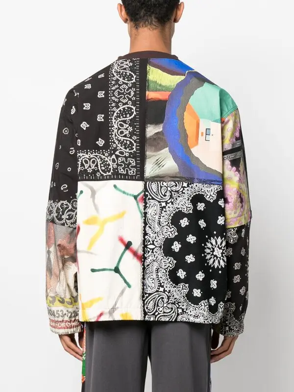 CHILDREN OF THE DISCORDANCE Patchwork Pattern-print Jumper