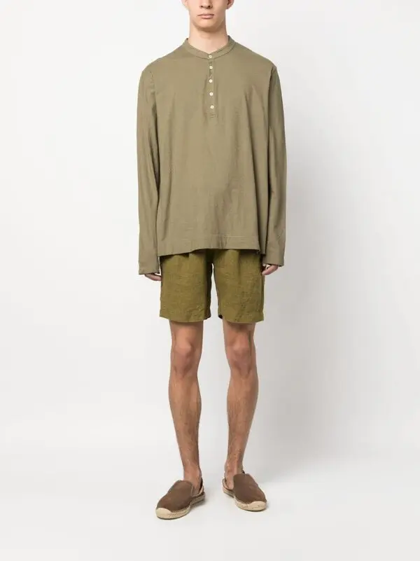 Massimo Alba Drawstring Linen Shorts