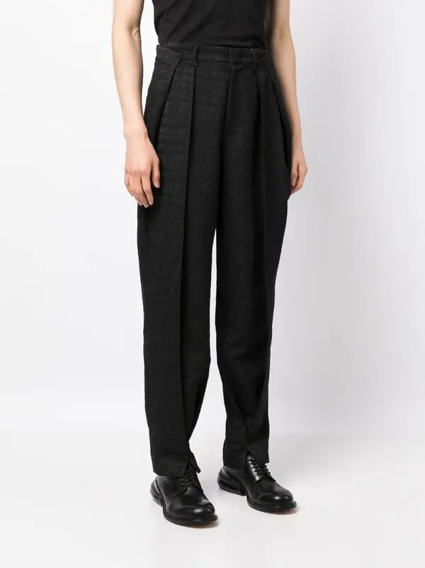 ADER ERROR Pleated Jacquard Trousers