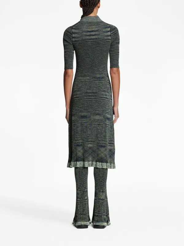 Proenza Schouler White Label Space-dye Polo Dress