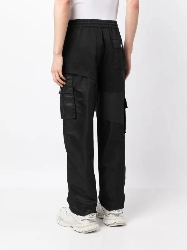 FENG CHEN WANG Panelled Drawstring Wide-leg Trousers