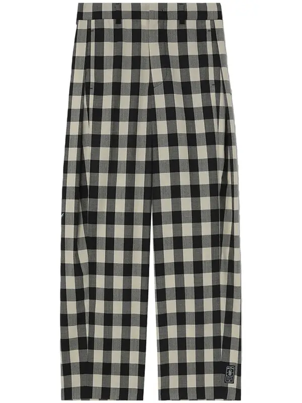 ADER ERROR Gingham Wool Trousers