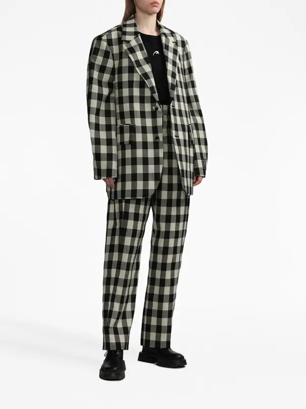ADER ERROR Gingham Wool Trousers