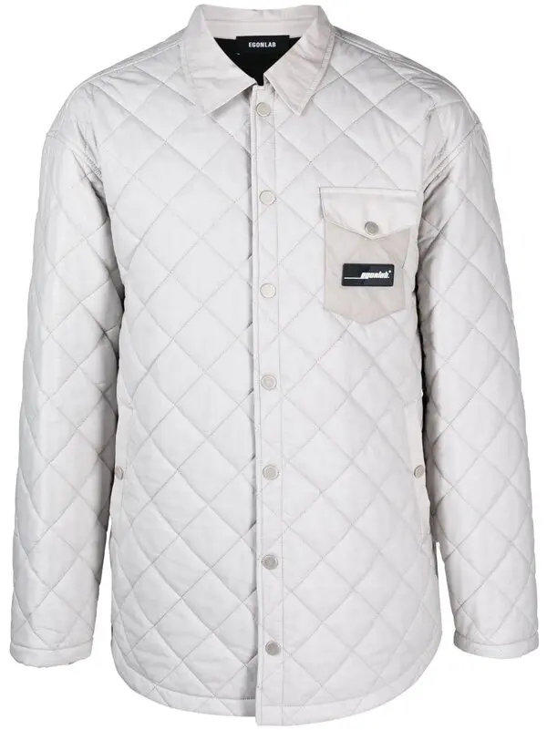 EGONLAB Logo-patch Quilted Jacket