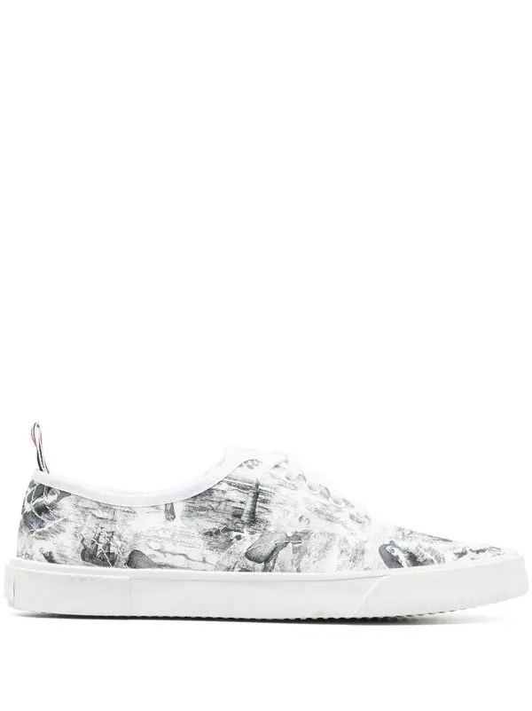 Thom Browne Heritage" Graphic Print Sneakers