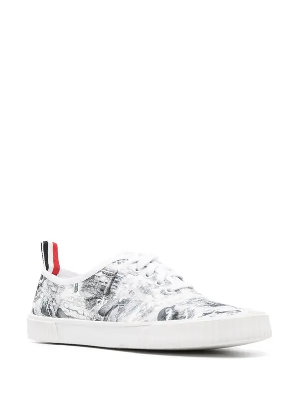 Thom Browne Heritage" Graphic Print Sneakers
