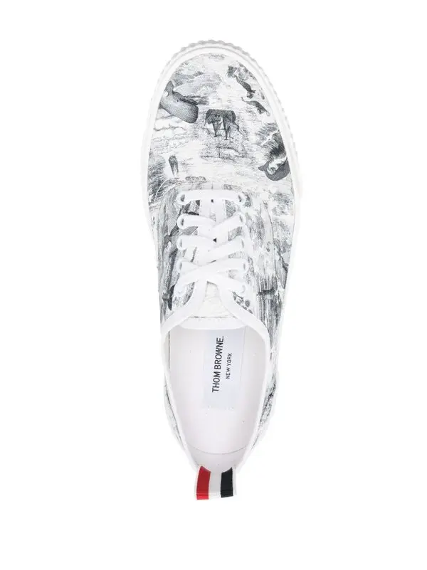 Thom Browne Heritage" Graphic Print Sneakers