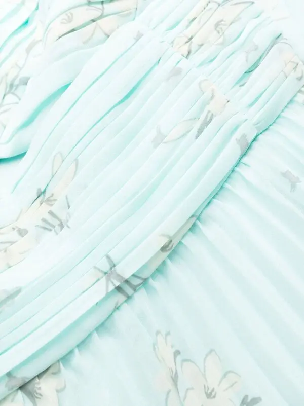 SELF-PORTRAIT Floral-print Chiffon Midi Dress
