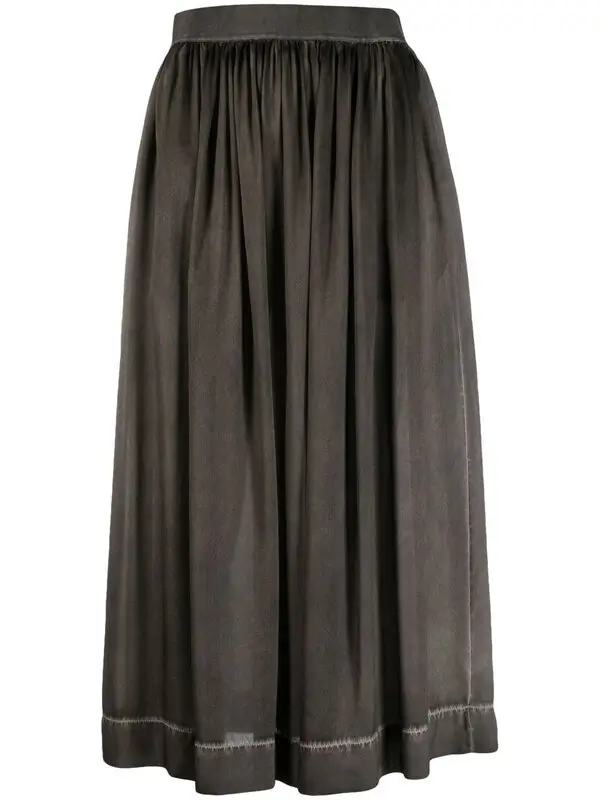 UMA WANG Ruched-detail Midi Skirt