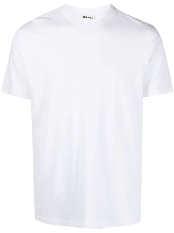Auralee Crew-neck Cotton T-shirt - White
