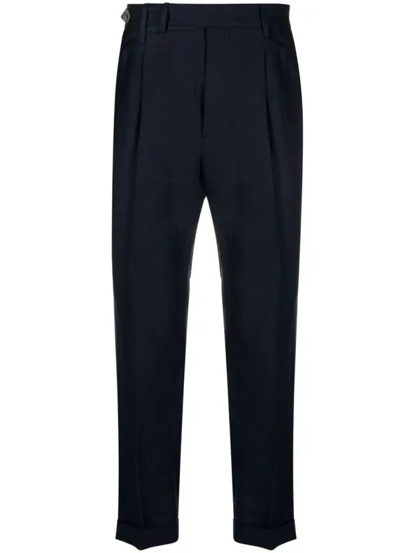Brunello Cucinelli Off-centre Linen Trousers