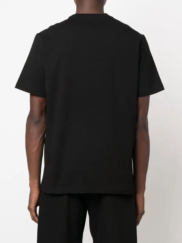 GOLDEN GOOSE White Star Collection T-shirt With Star On The Front - Black